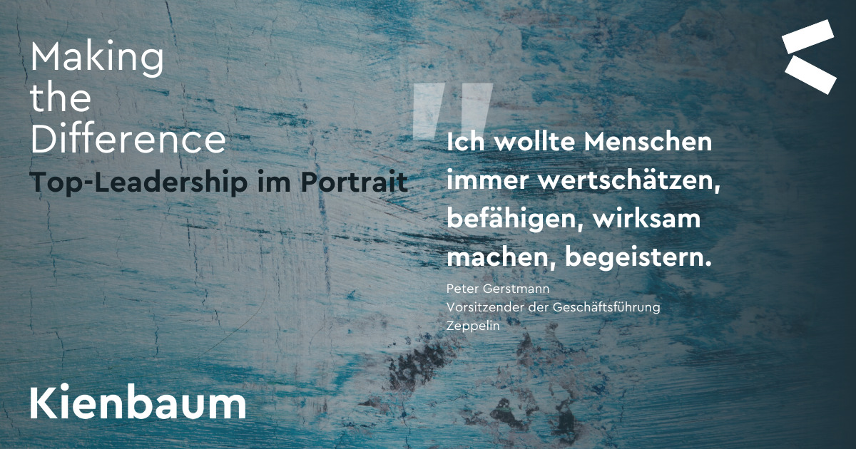Peter Gerstmann (CEO Zeppelin GmbH) im Interview | Kienbaum